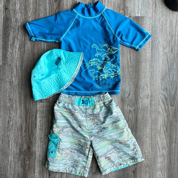 Uv Skinz | Swim | Dinosaur Uv Skinz 3piece Swim Set Ready Guard Swim ...